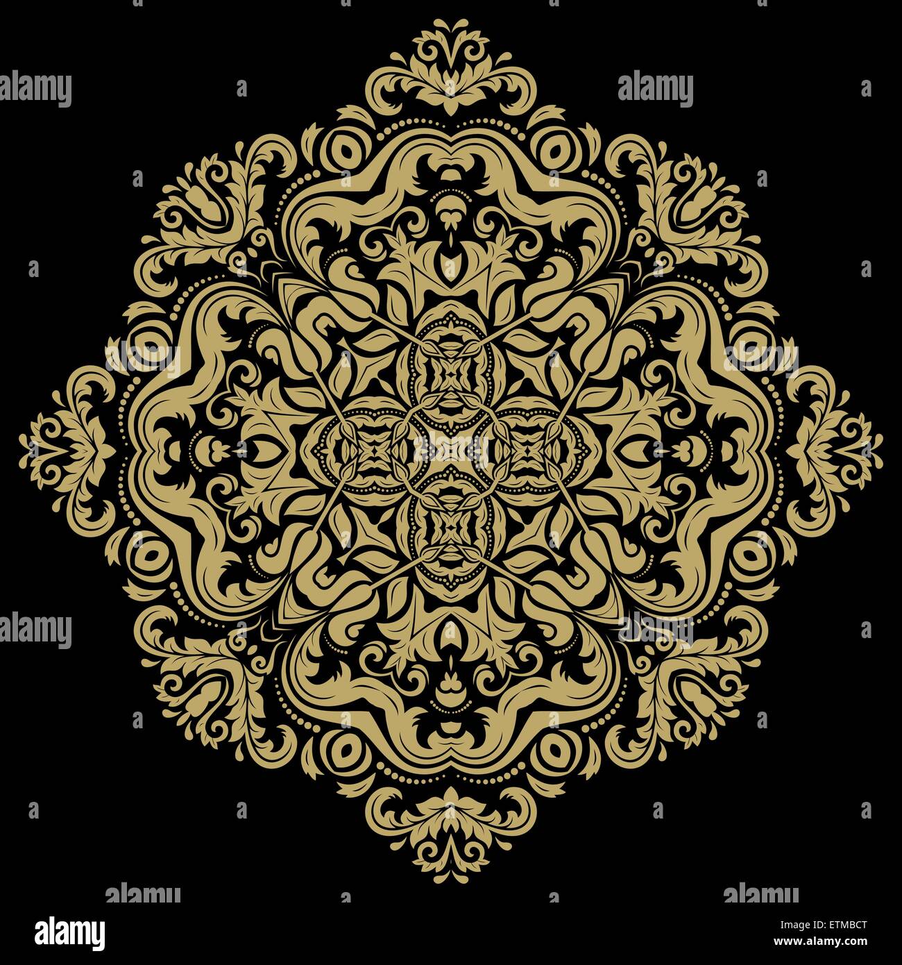 Damask Vector Orient Pattern Stock Vector Image & Art - Alamy