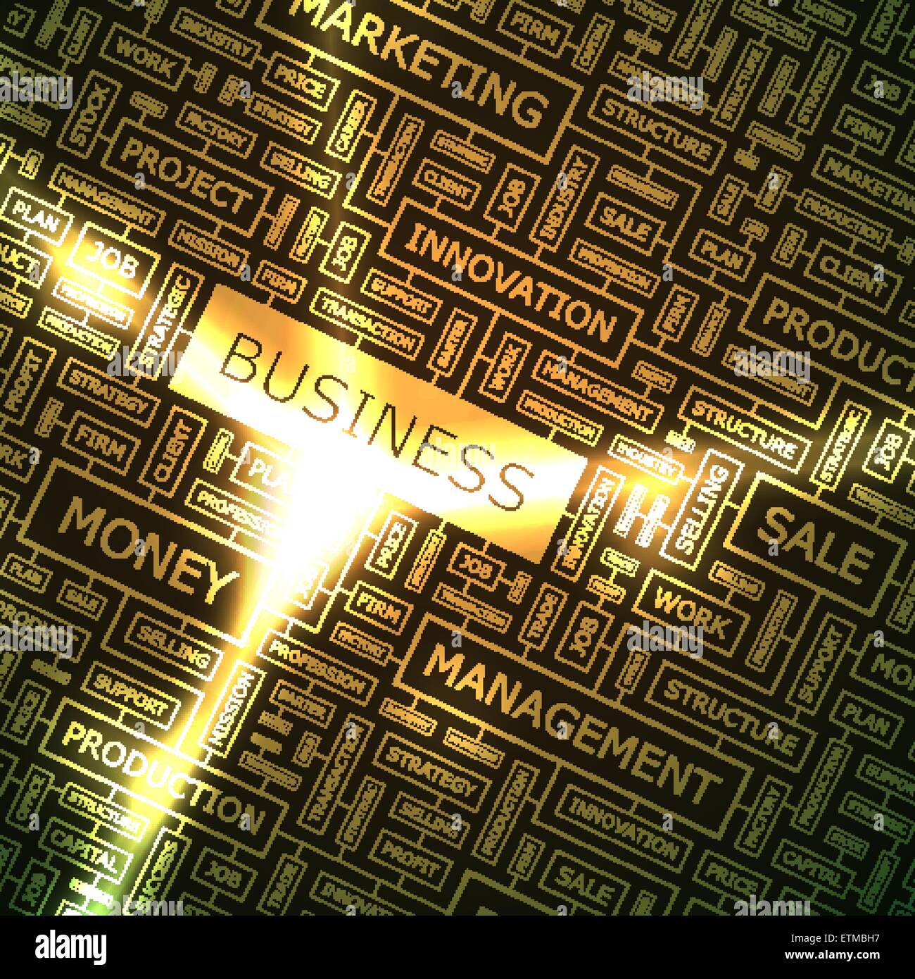 BUSINESS. Word cloud illustration. Tag cloud concept collage Stock ...