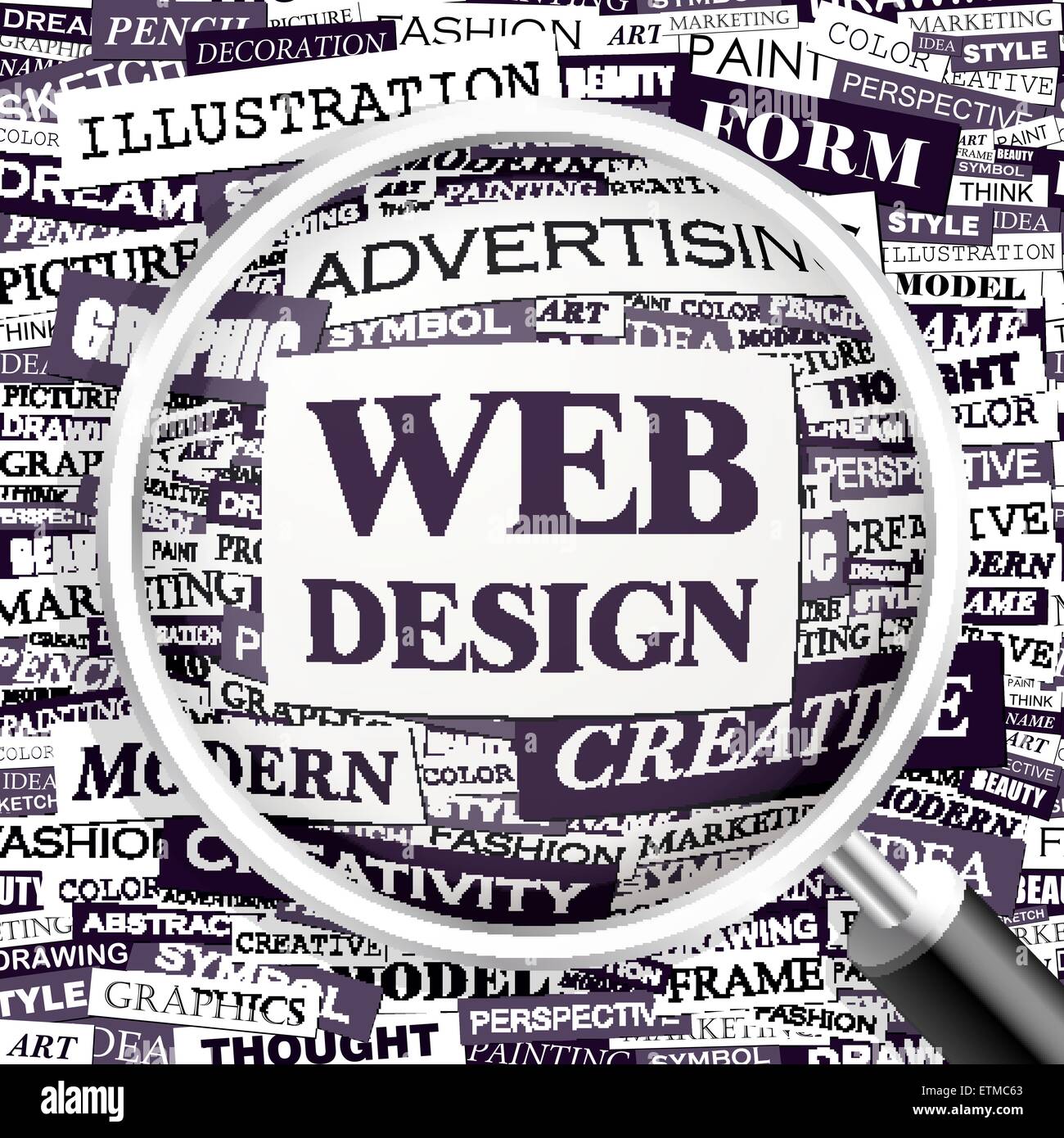 WEB DESIGN. Background concept wordcloud illustration. Print concept ...