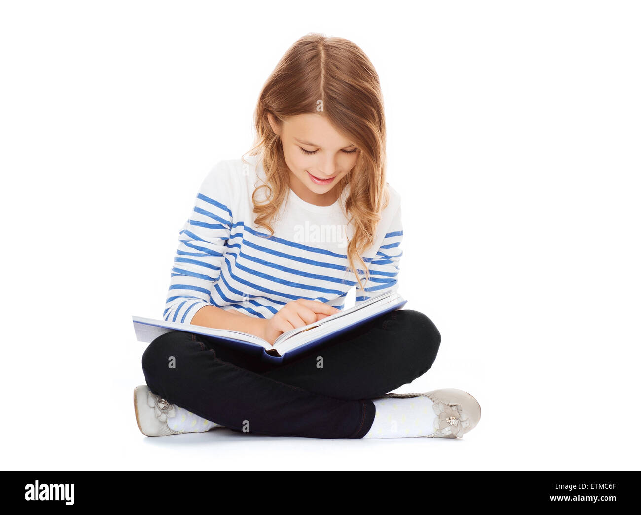 girl reading book Stock Photo - Alamy