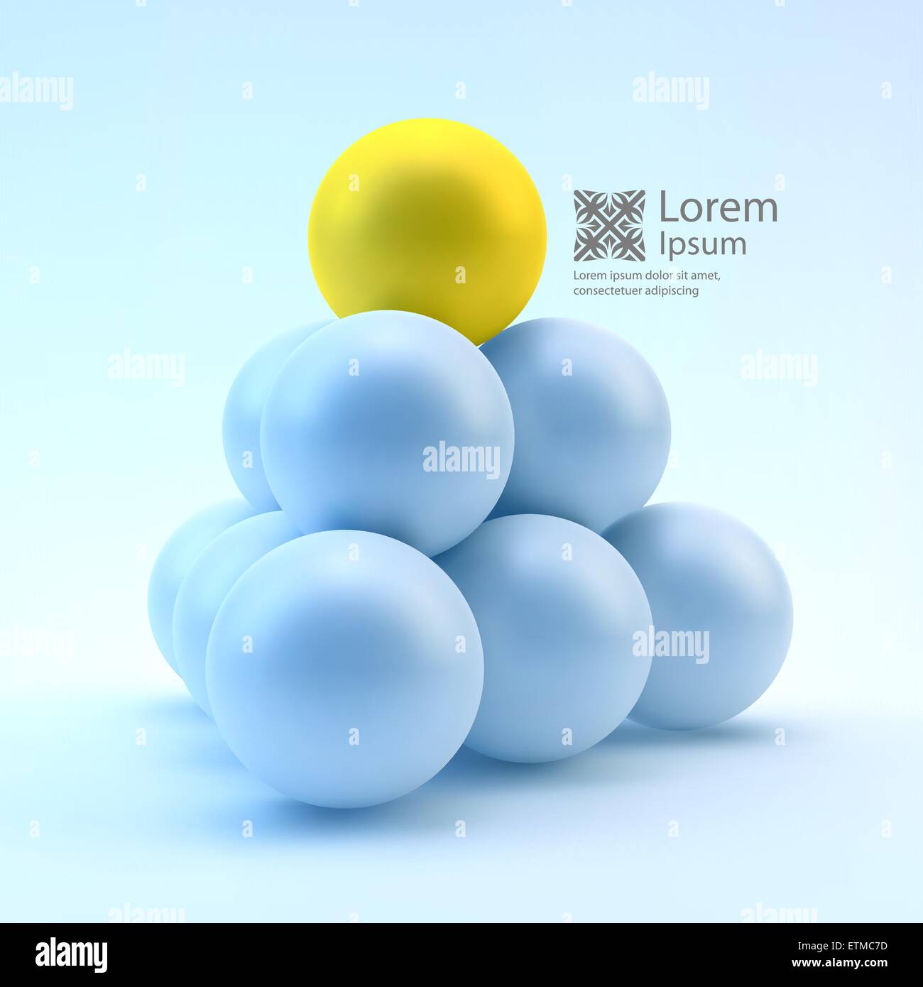 3d concept illustration. Usable for different business design Stock ...