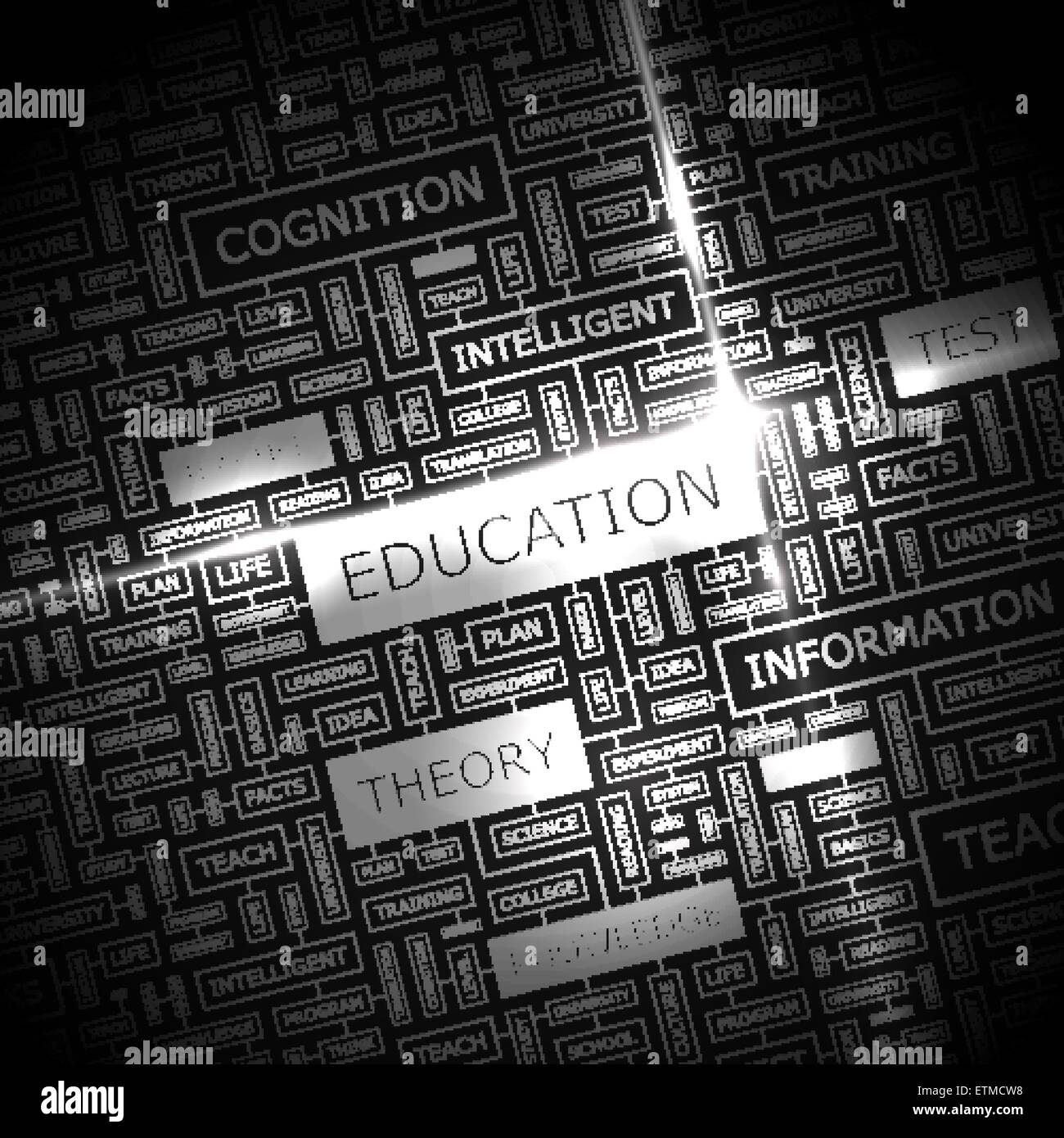 EDUCATION. Word cloud illustration. Tag cloud concept collage Stock ...