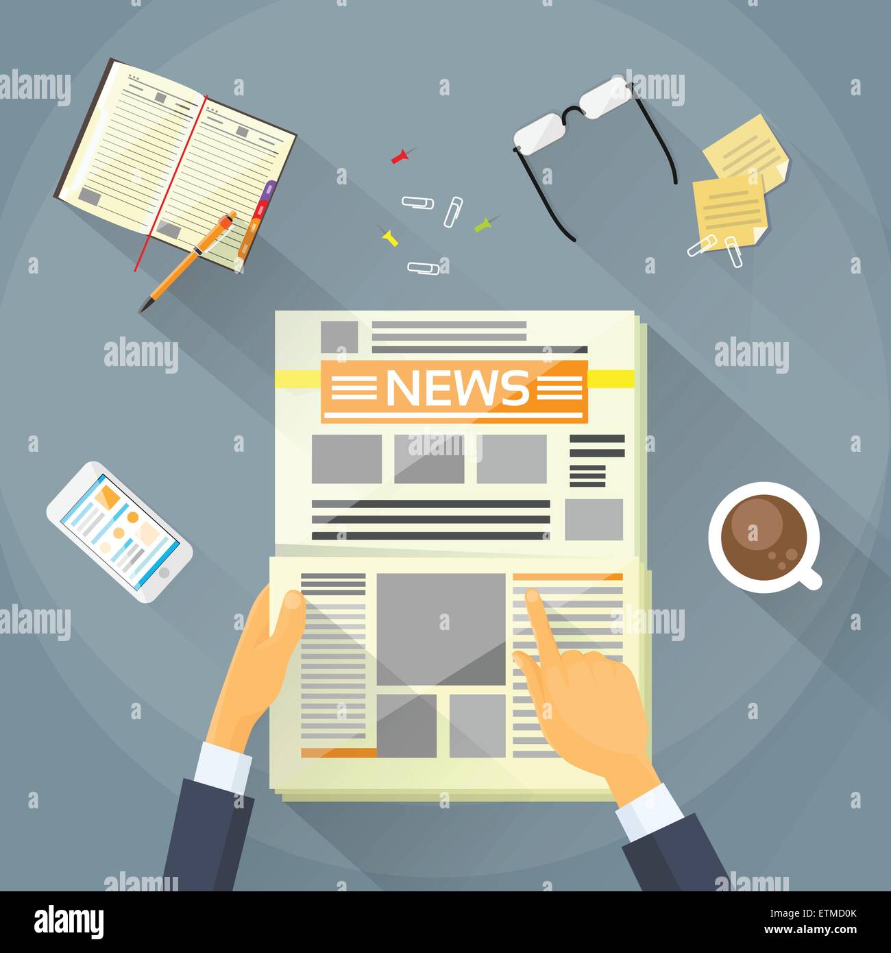 News reader background Stock Vector Images - Alamy