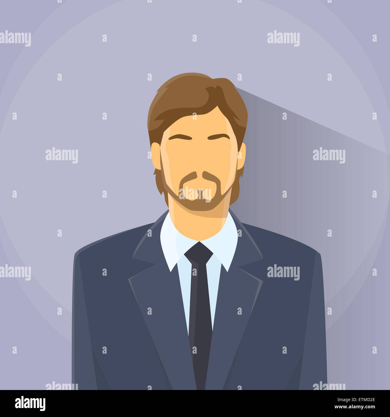 Businessman Profile Icon Male Portrait Business Man Flat Design Stock ...