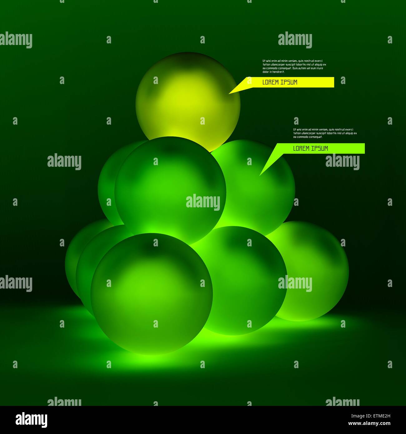 3d concept illustration. Usable for different business design Stock ...