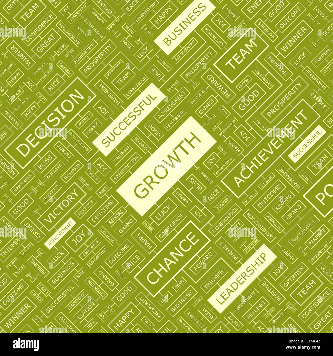 Growth Word Cloud Illustration Tag Cloud Concept Collage Stock Vector