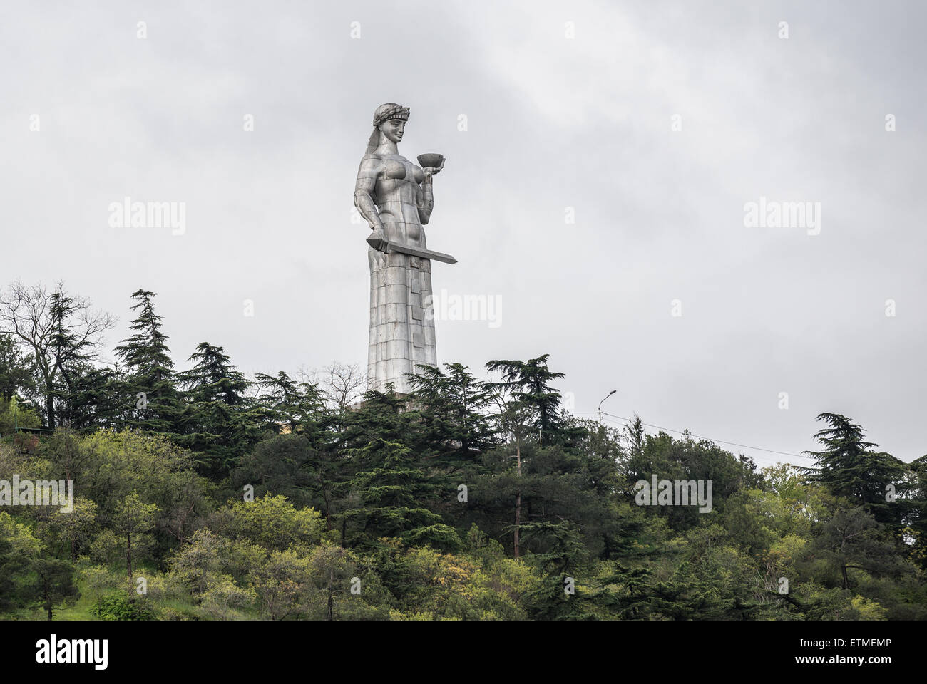 Huge Kartvlis Deda (or Kartlis Deda) monument on Sololaki hill (Mother ...