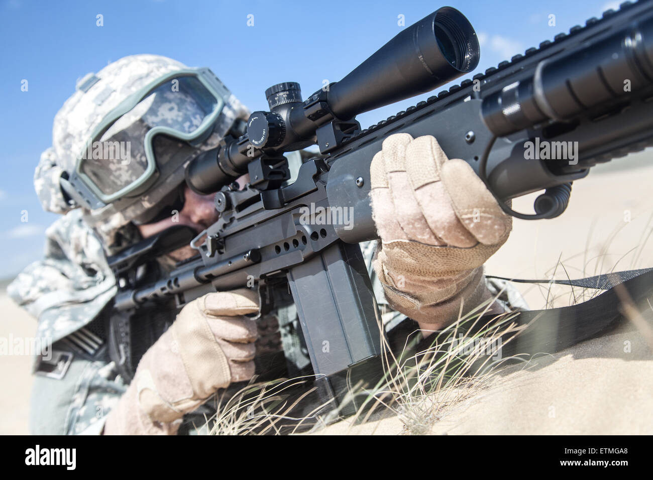 marksman in action Stock Photo - Alamy