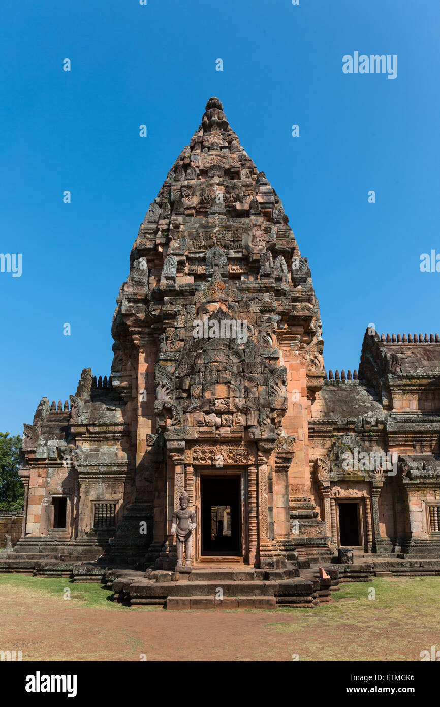 Prang, south view, Prasat Hin Khao Phanom Rung, Khmer temple, Buri Ram ...