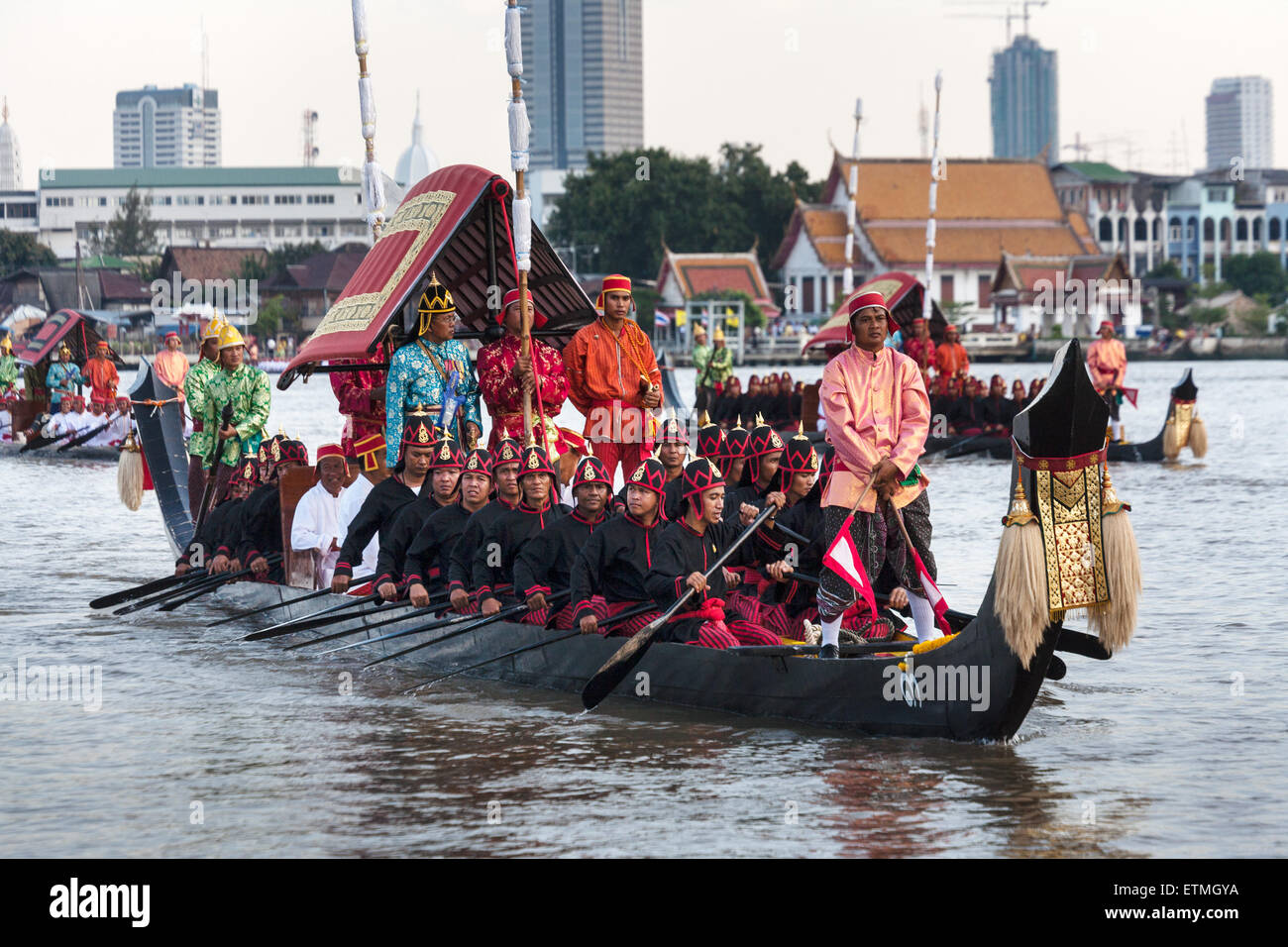Royal barge procession, procession of boats, procession, accompanying ...