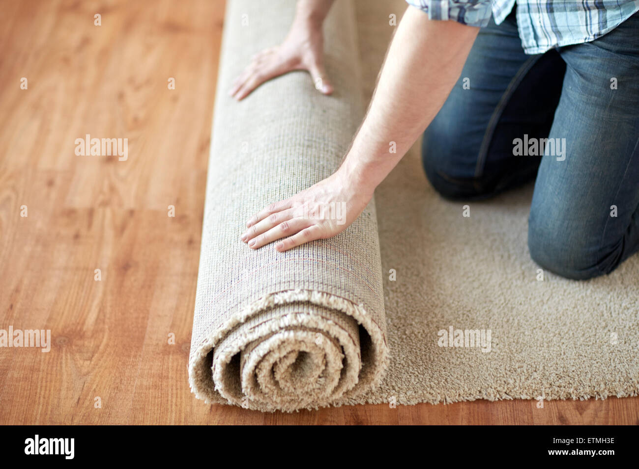 Roll up carpet hi-res stock photography and images - Alamy