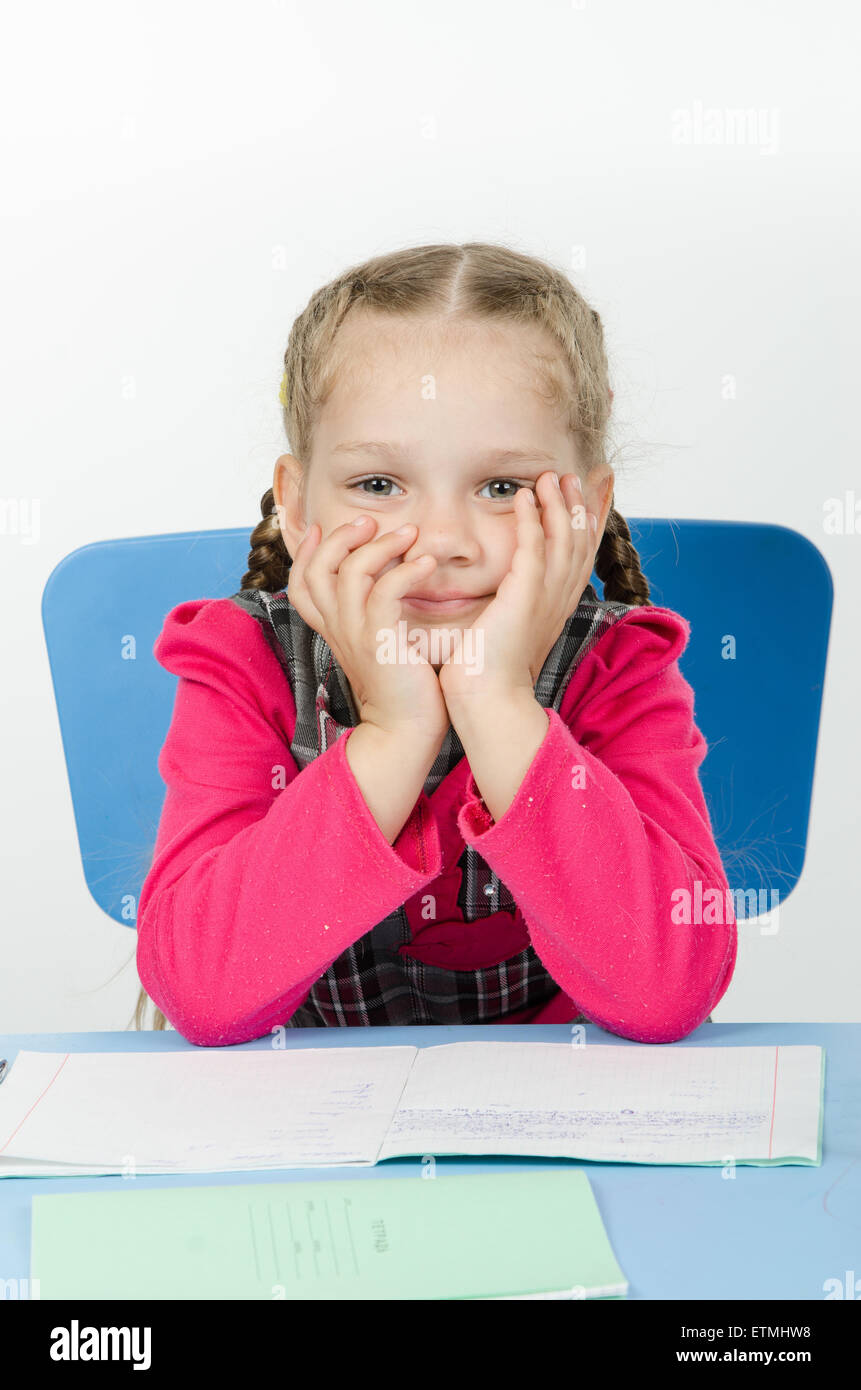 Student girl studying table writing hi-res stock photography and images ...
