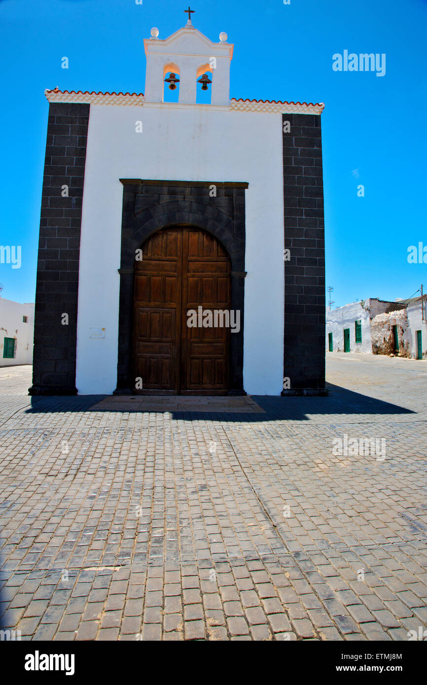 bell tower teguise lanzarote spain the old wall terrace church in ...
