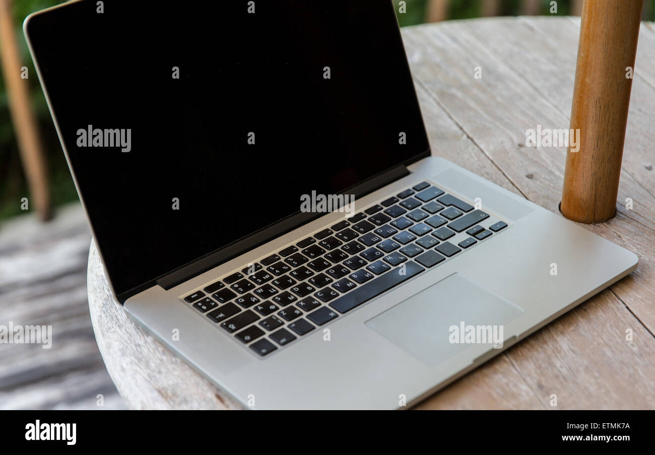 Laptop computer table hi-res stock photography and images - Alamy