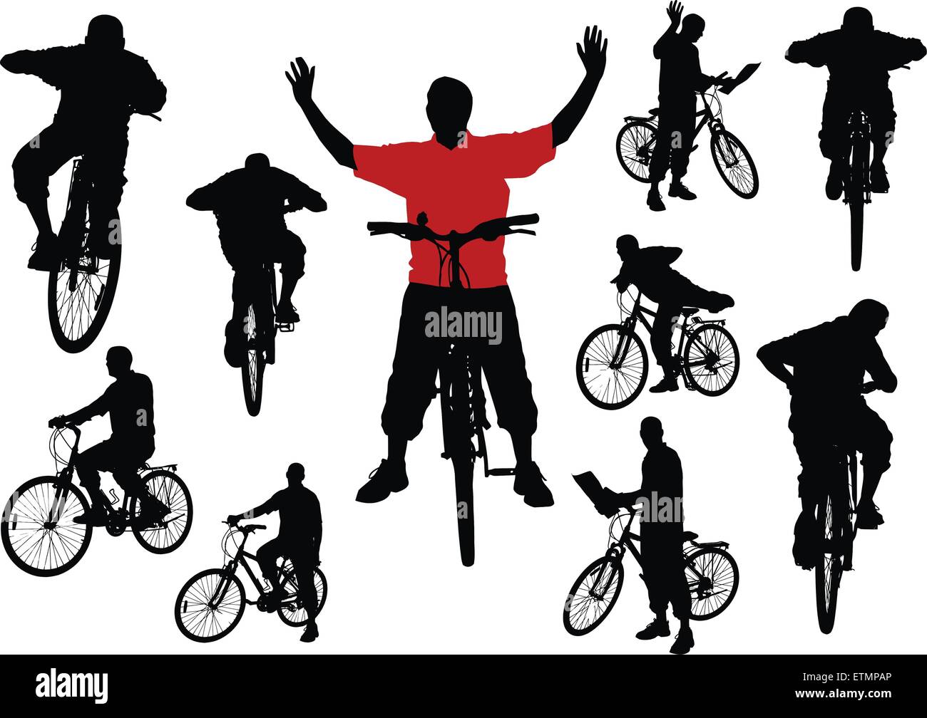 Ten person bicycle Cut Out Stock Images & Pictures - Alamy