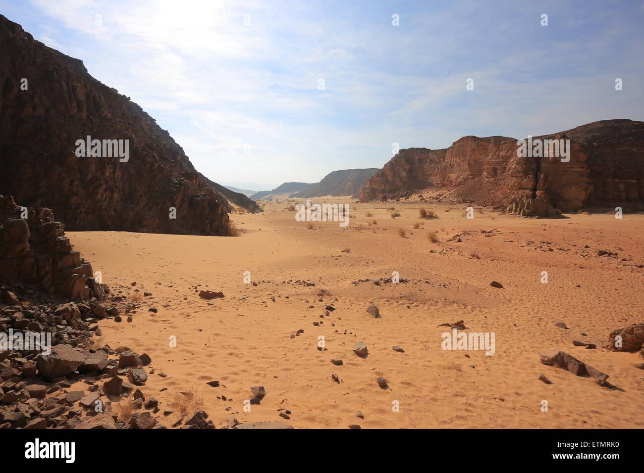 Canyon in Desert Stock Photo - Alamy