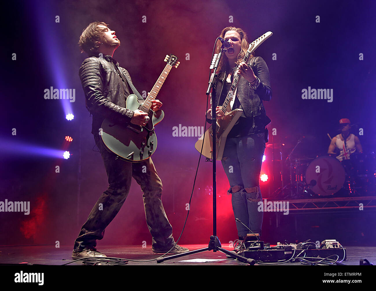 Halestorm perform live at Manchester's O2 Apollo Featuring: Lzzy Hale ...