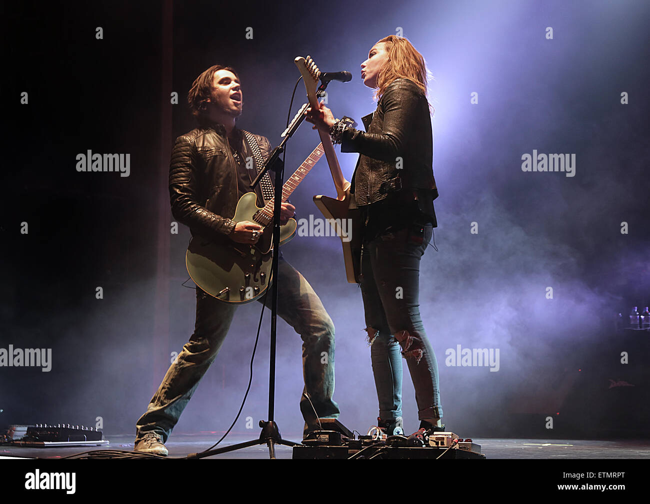 Halestorm perform live at Manchester's O2 Apollo Featuring: Lzzy Hale ...