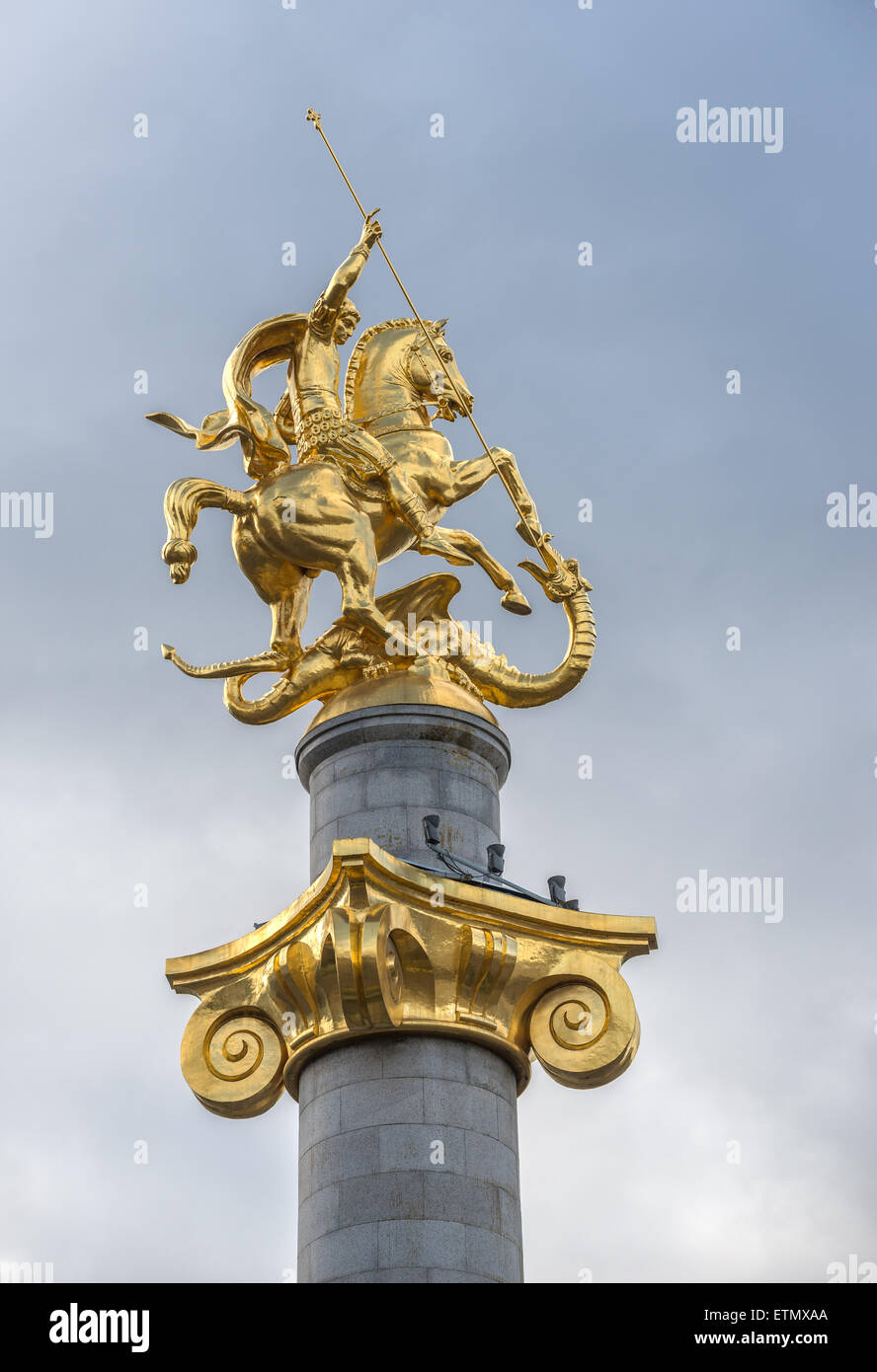 Freedom Monument (St. George Statue) on Liberty Square, central square ...