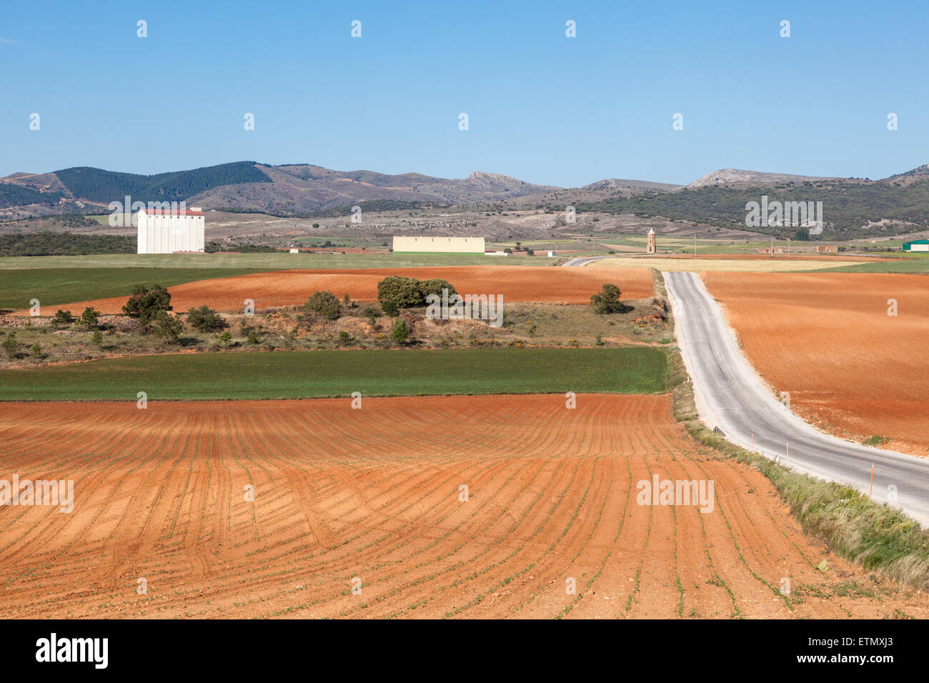 Rural landscape in Aragon, Spain Stock Photo - Alamy