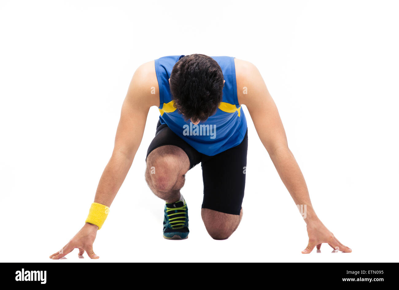 Athlete getting ready Cut Out Stock Images & Pictures - Alamy