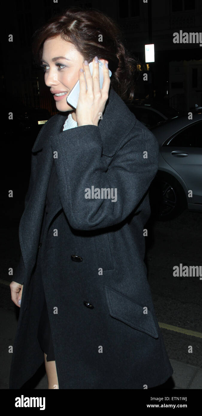Celebrities at the BBC for live magazine programme 'The One Show ...