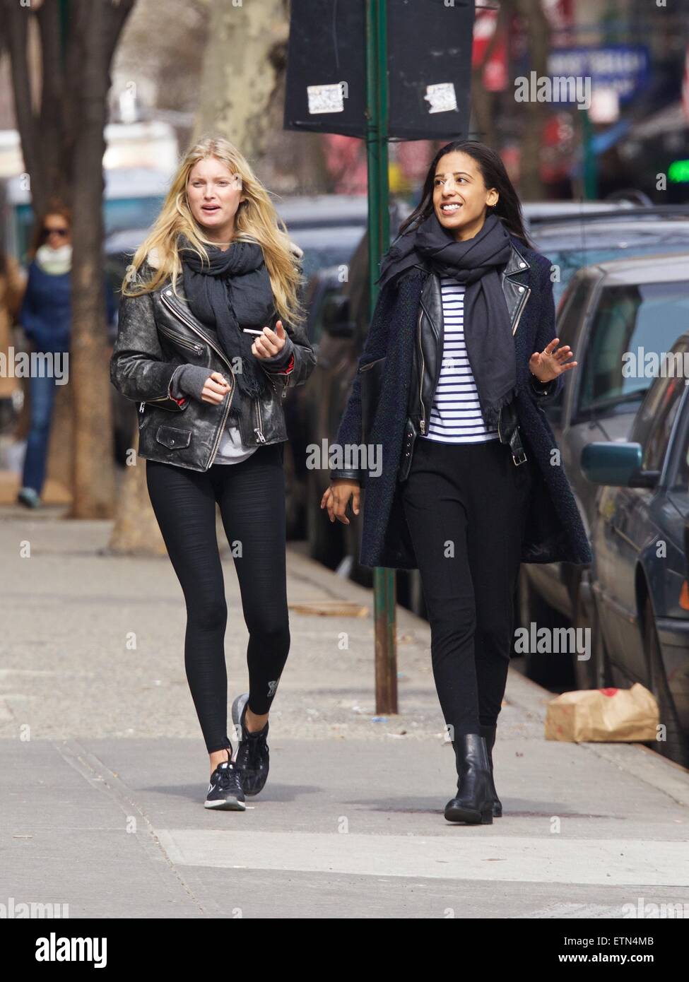 Model Elsa Hosk out and about in New York City Featuring: Elsa Hosk ...