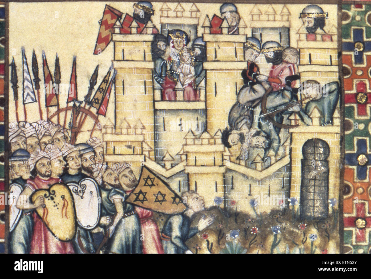 Medieval manuscript castle siege High Resolution Stock Photography and ...