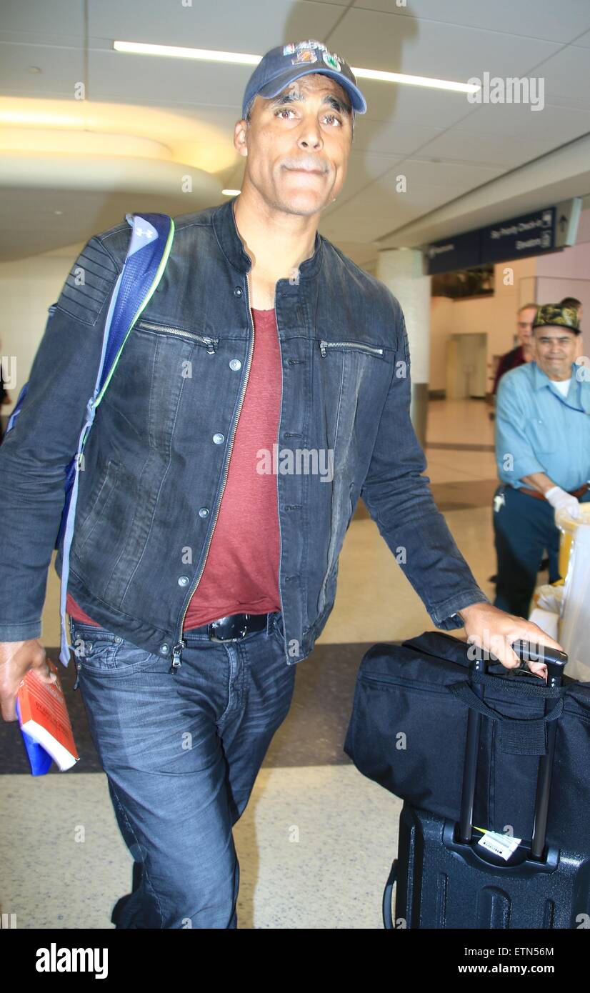 Rick Fox at Los Angeles International Airport (LAX) Featuring: Rick Fox ...