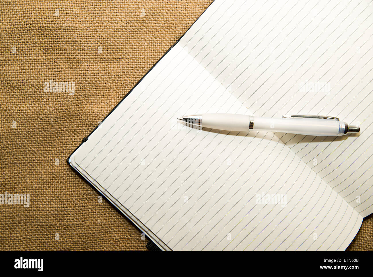 Blank notebook fountain pen hi-res stock photography and images - Alamy