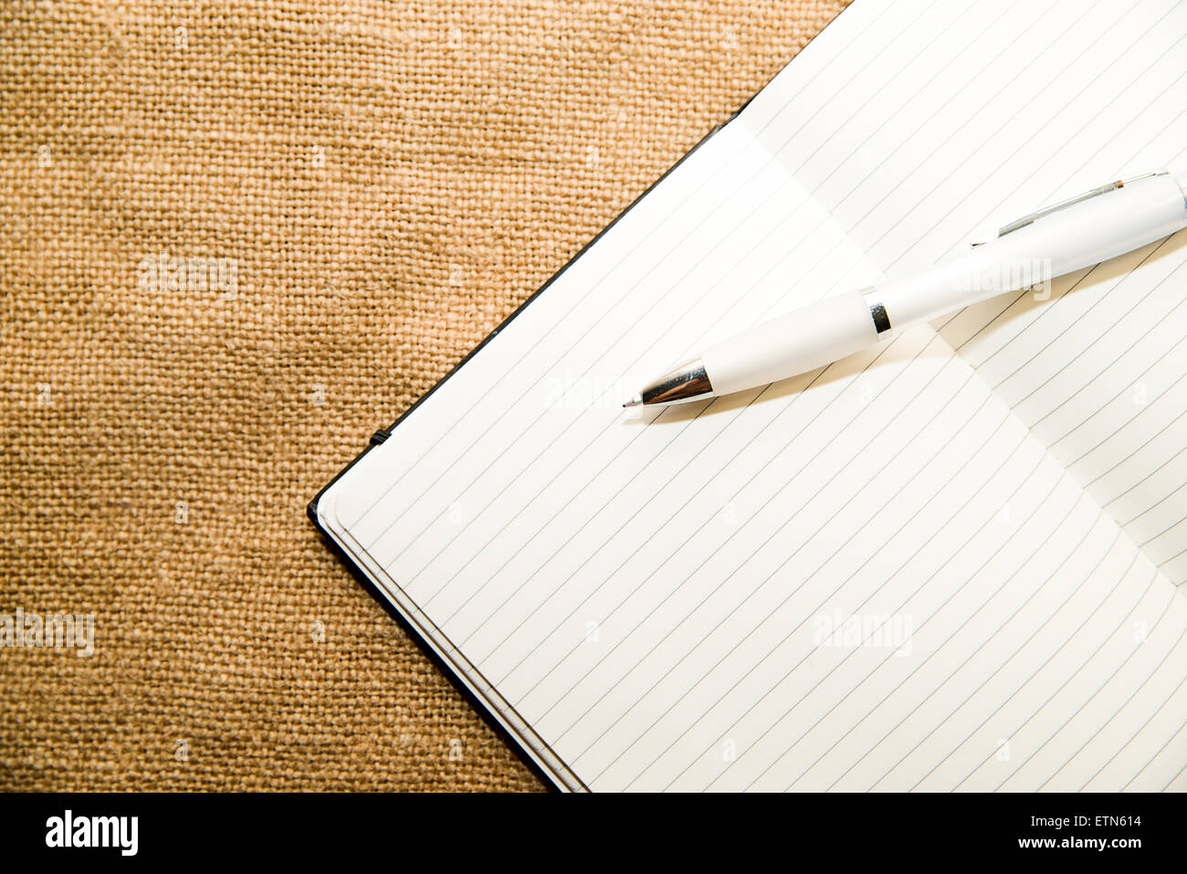 Blank notebook fountain pen hi-res stock photography and images - Alamy