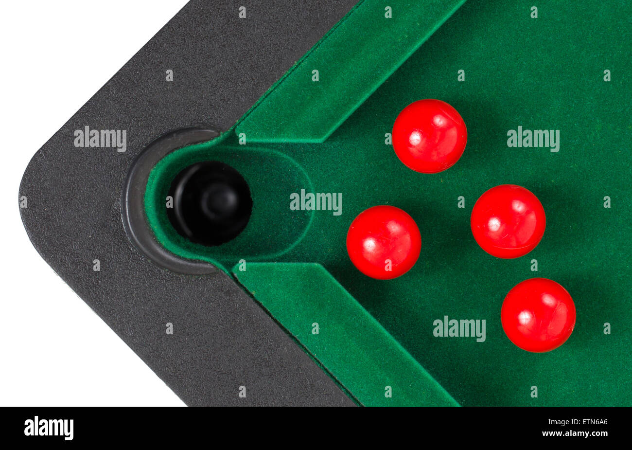 Red snooker balls on a snooker table Stock Photo - Alamy