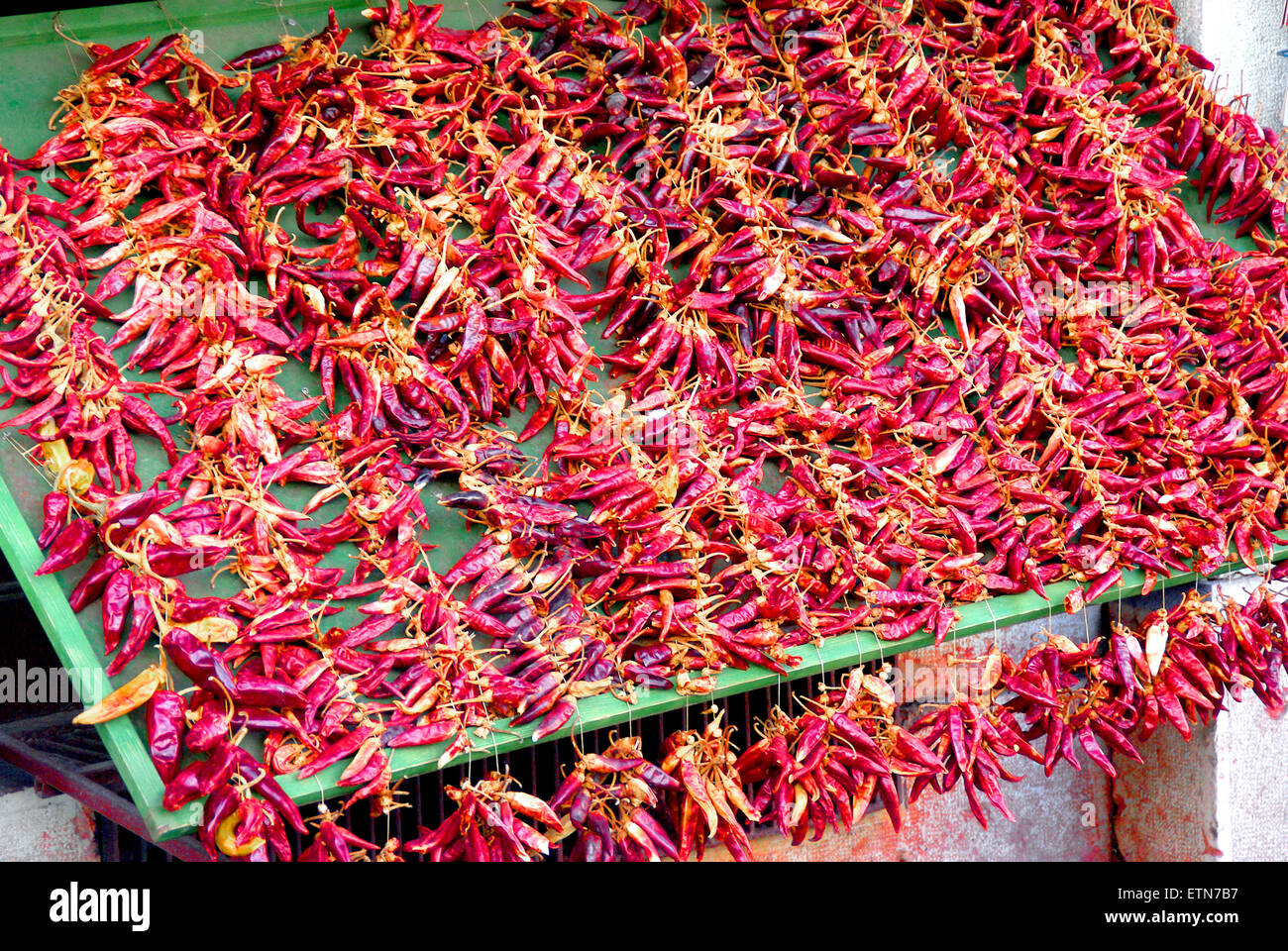 Hanging chilli hi-res stock photography and images - Alamy