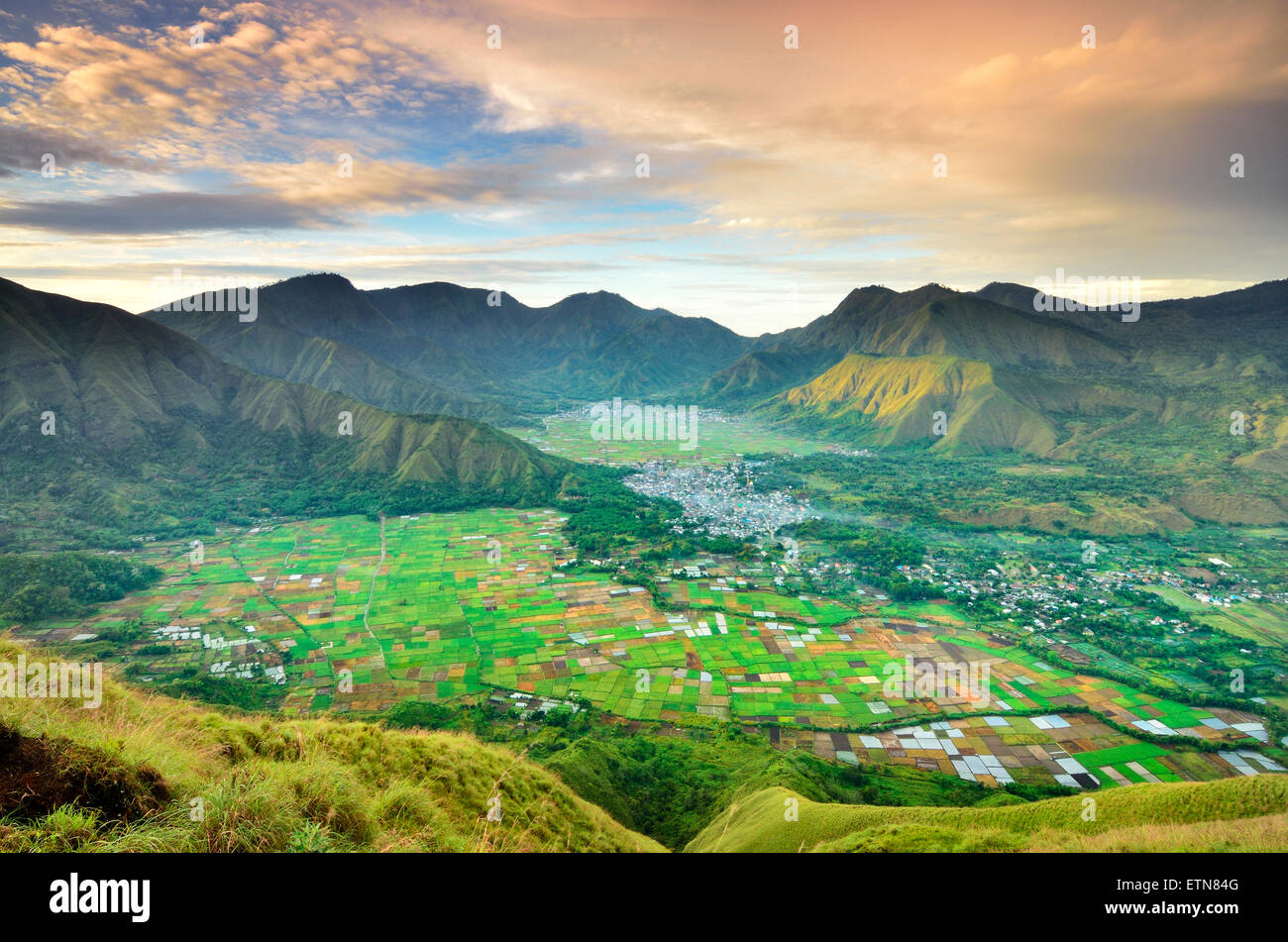 Sembalun Village, Indonesia Stock Photo - Alamy