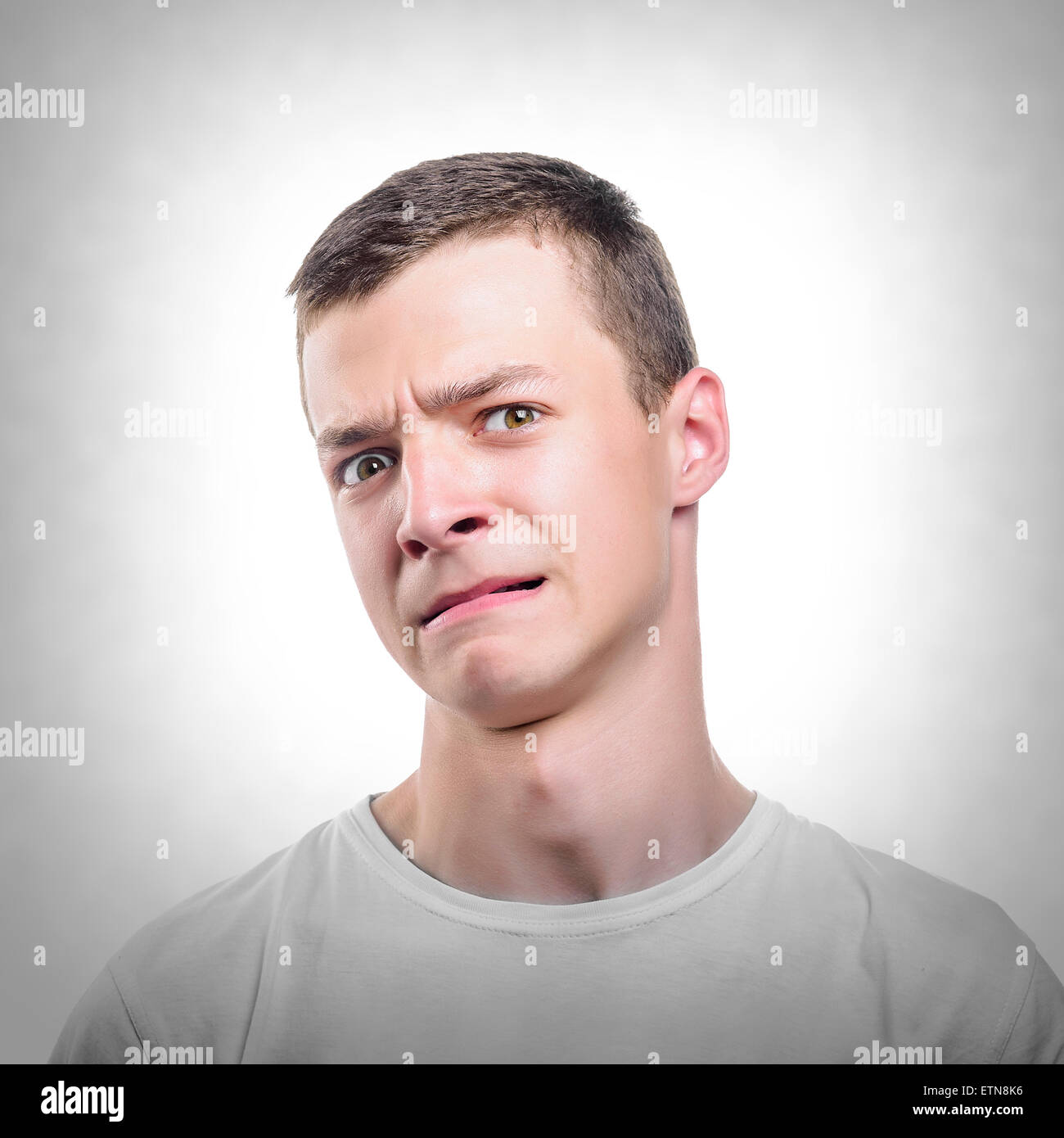 Disgusted face young adult hi-res stock photography and images - Alamy