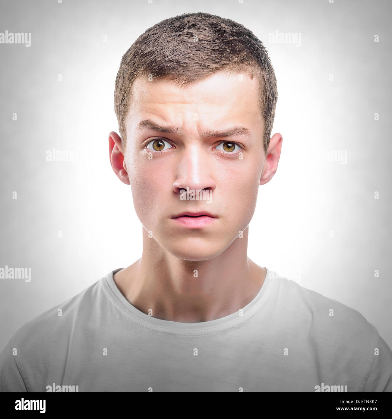 Young thoughtful man Stock Photo - Alamy Young thoughtful man Stock Photo - Alamy