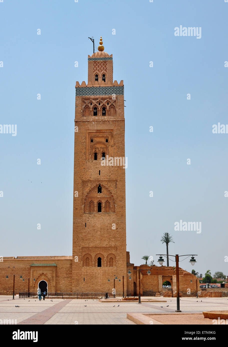 marrakech city morocco Koutoubia Mosque landmark architecture Stock ...