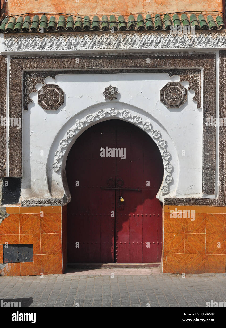 marrakech city morocco genuine house gate architecture Stock Photo - Alamy