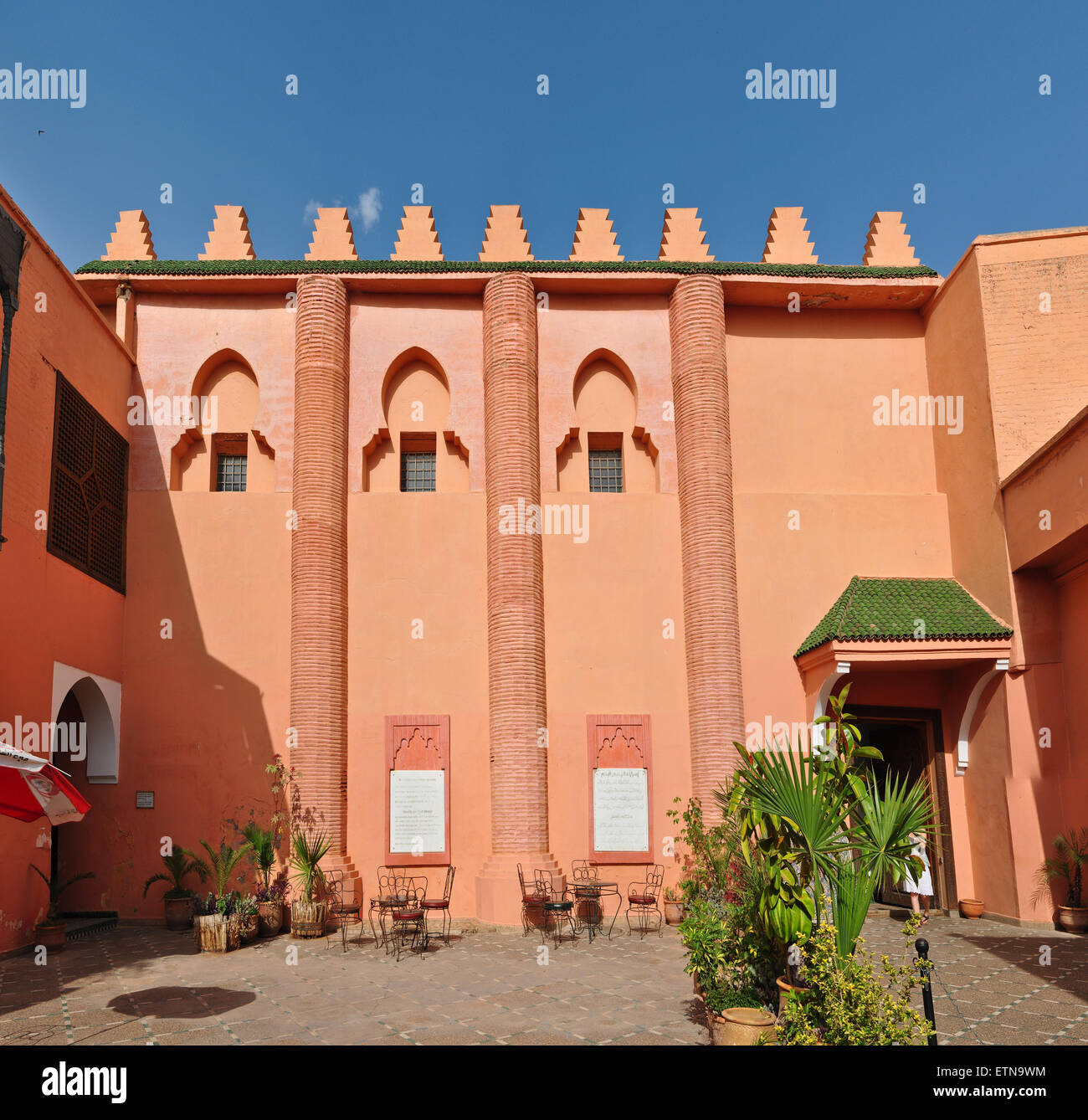 marrakech city morocco museum yard landmark architecture Stock Photo ...