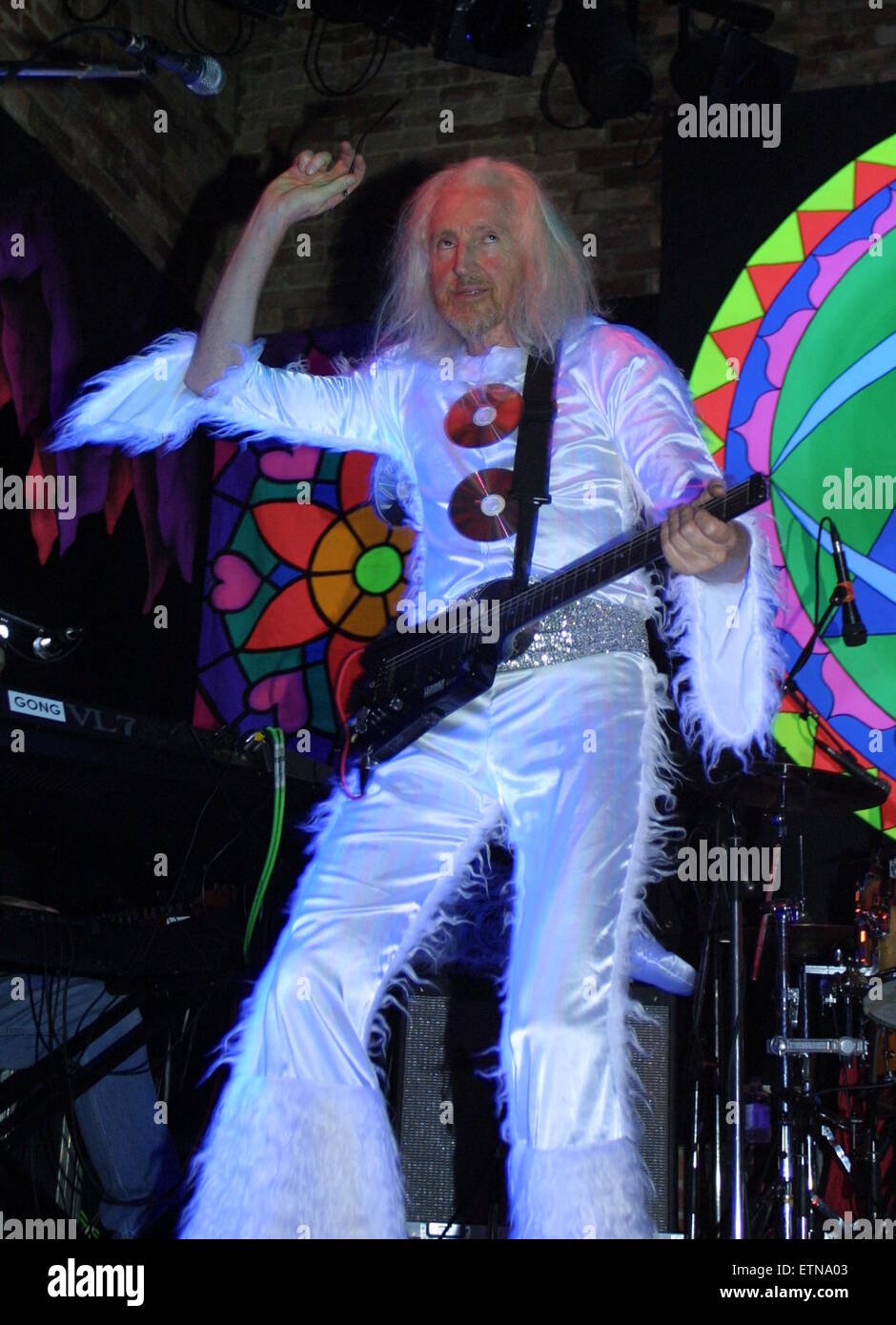 Daevid Allen performing at The Brook in Southampton Featuring: Daevid ...