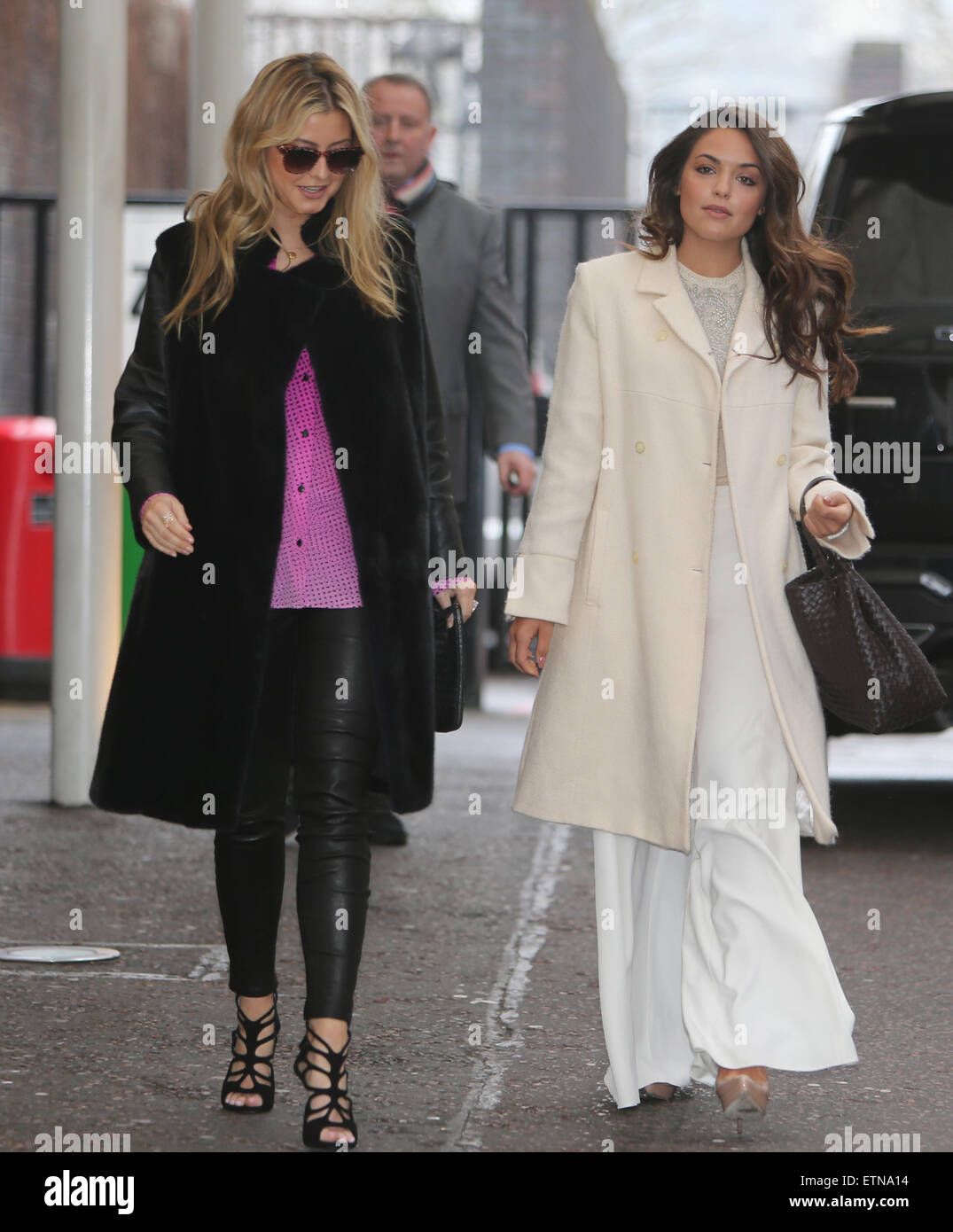 Holly Valance and sister, Olympia Valance outside the ITV studios ...