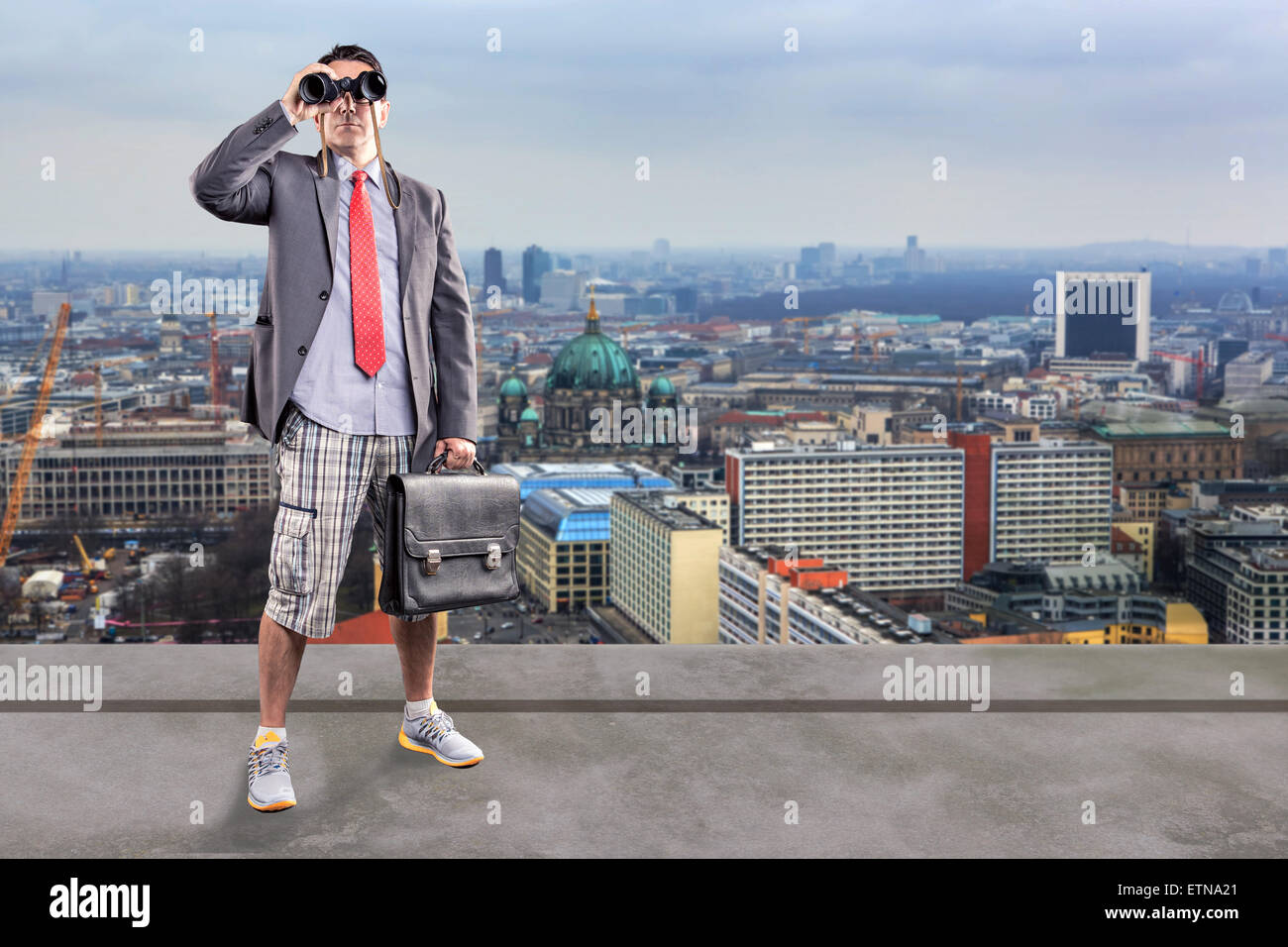 symbolic picture with a man for job searching Stock Photo - Alamy