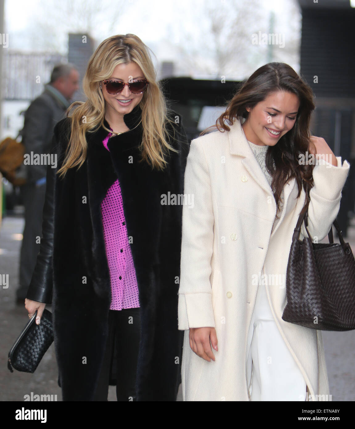 Holly Valance and sister, Olympia Valance outside the ITV studios ...