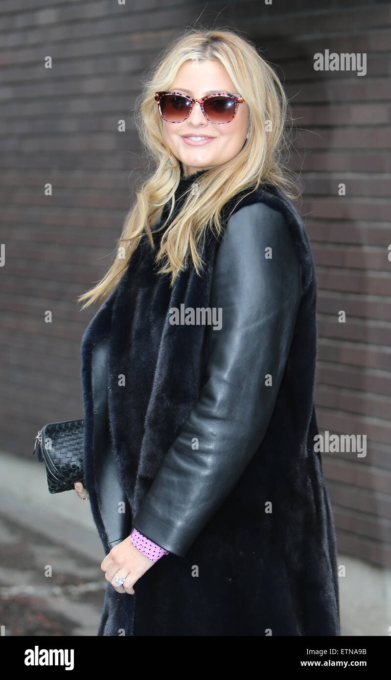 Holly Valance and sister, Olympia Valance outside the ITV studios ...