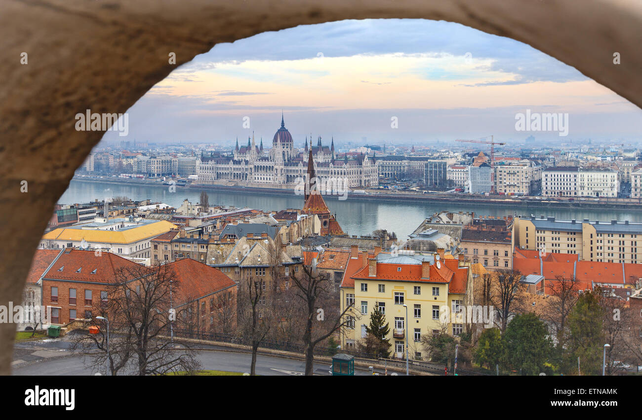 Viewpoint panorama of Budapest Stock Photo - Alamy