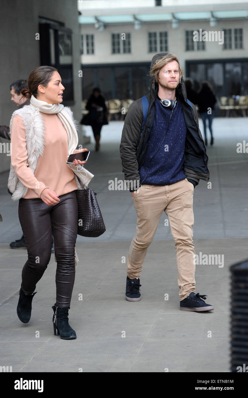 'Neighbours' stars, Olympia Valance and Tim Phillips at the BBC Radio 1 ...