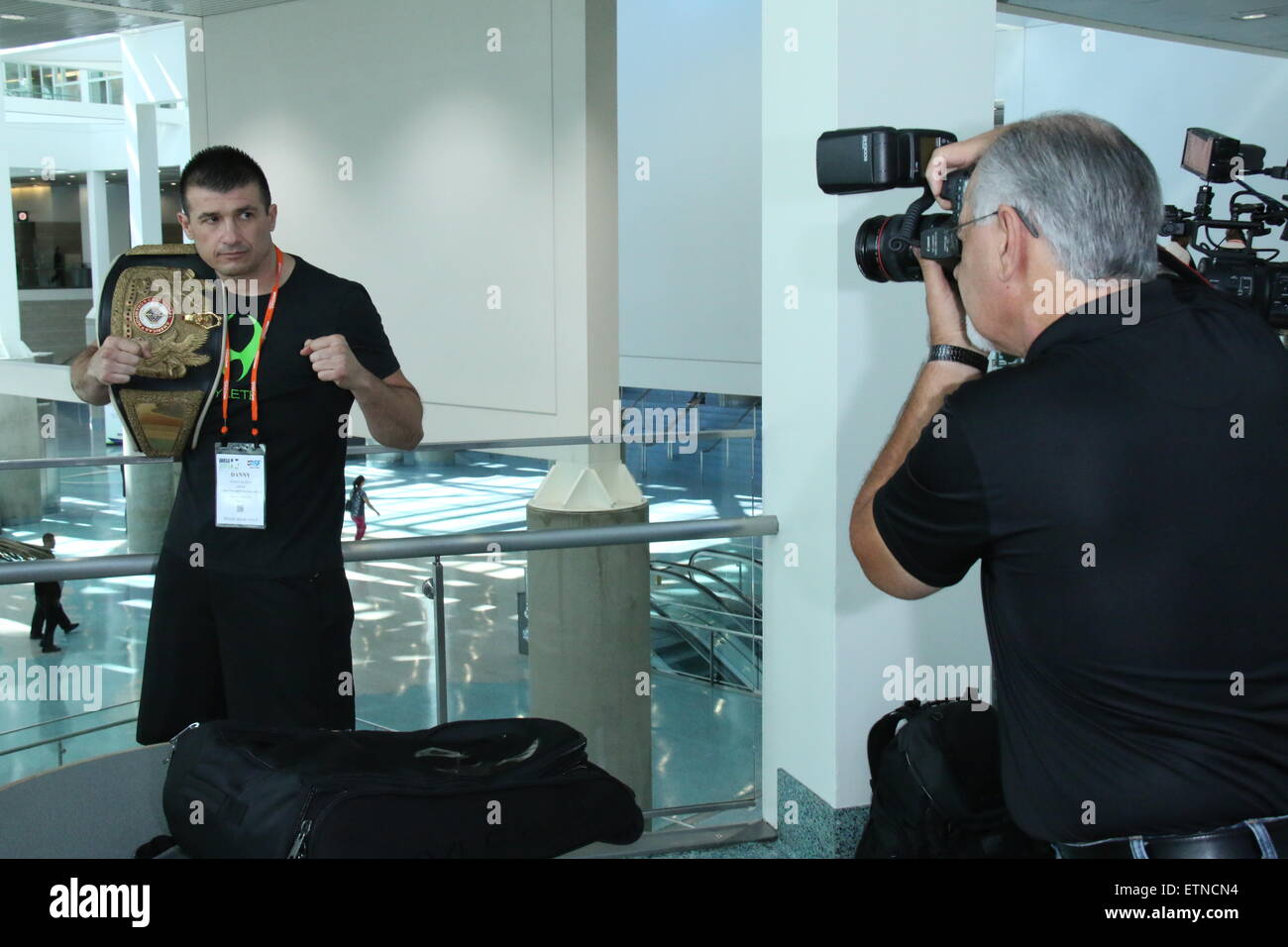 Danny Musico Filming HBO Documentary at IHRSA LA Convention Center ...