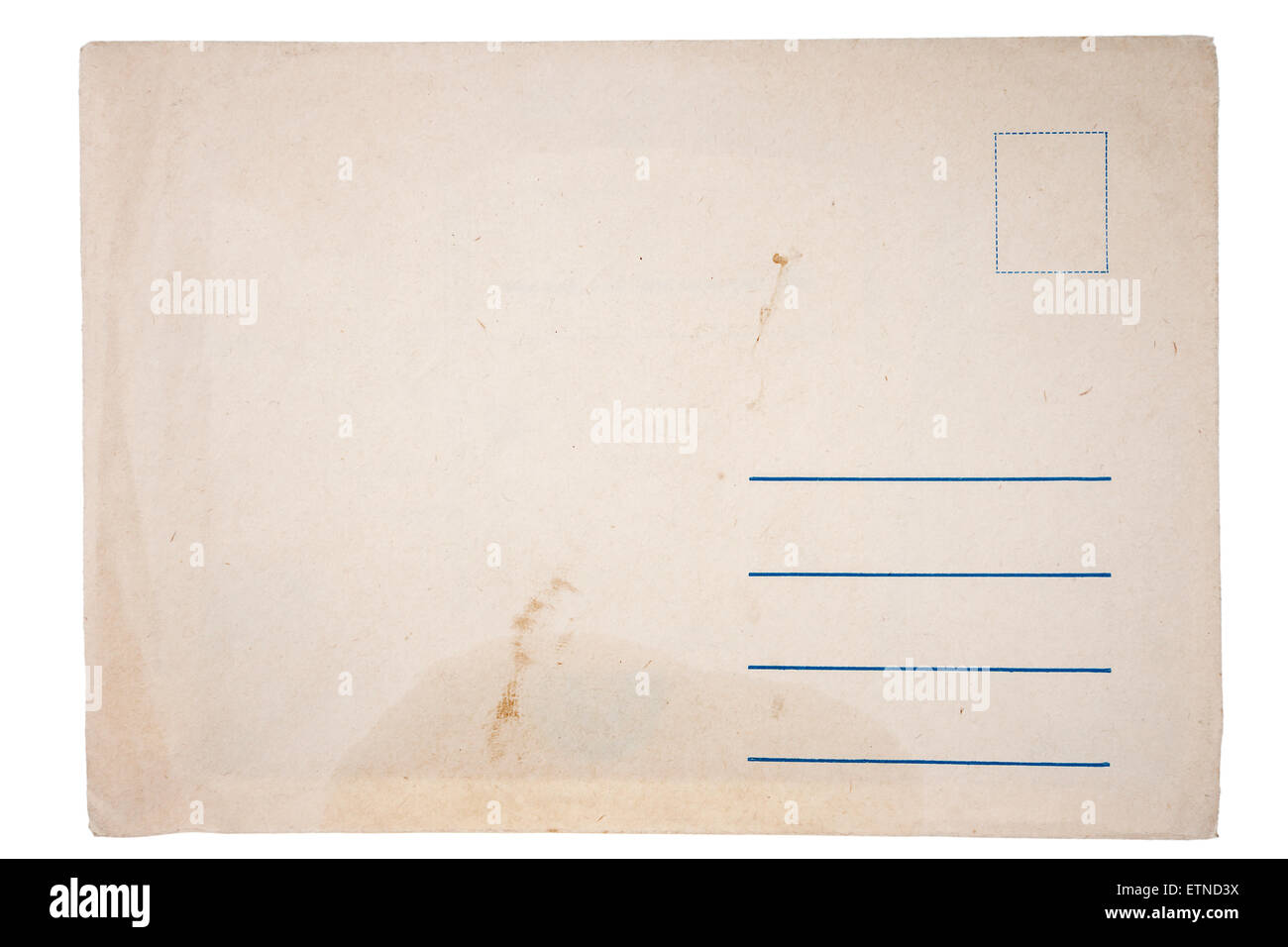 Old envelope isolated on a white background Stock Photo - Alamy