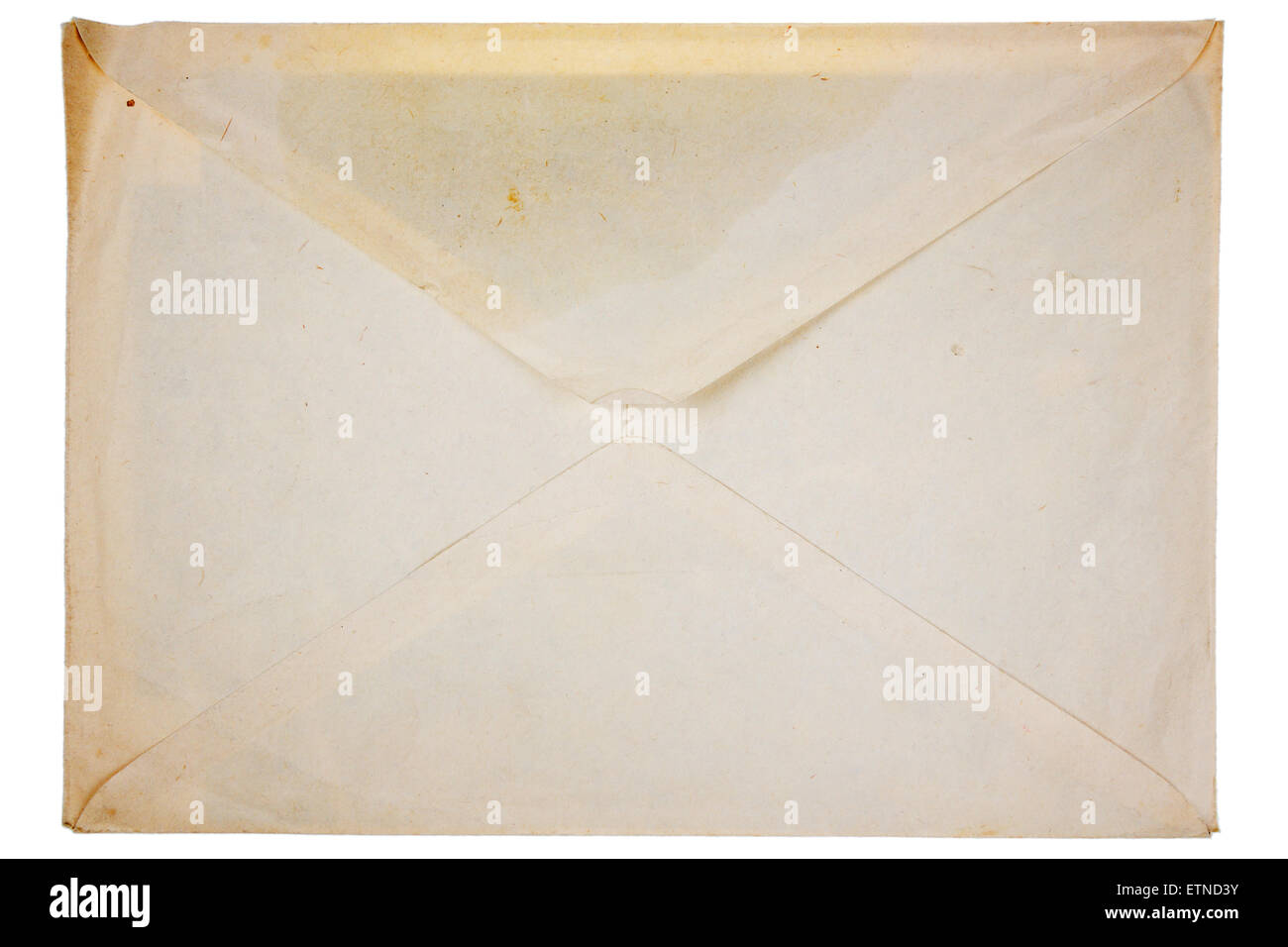 Old envelope isolated on a white background Stock Photo - Alamy