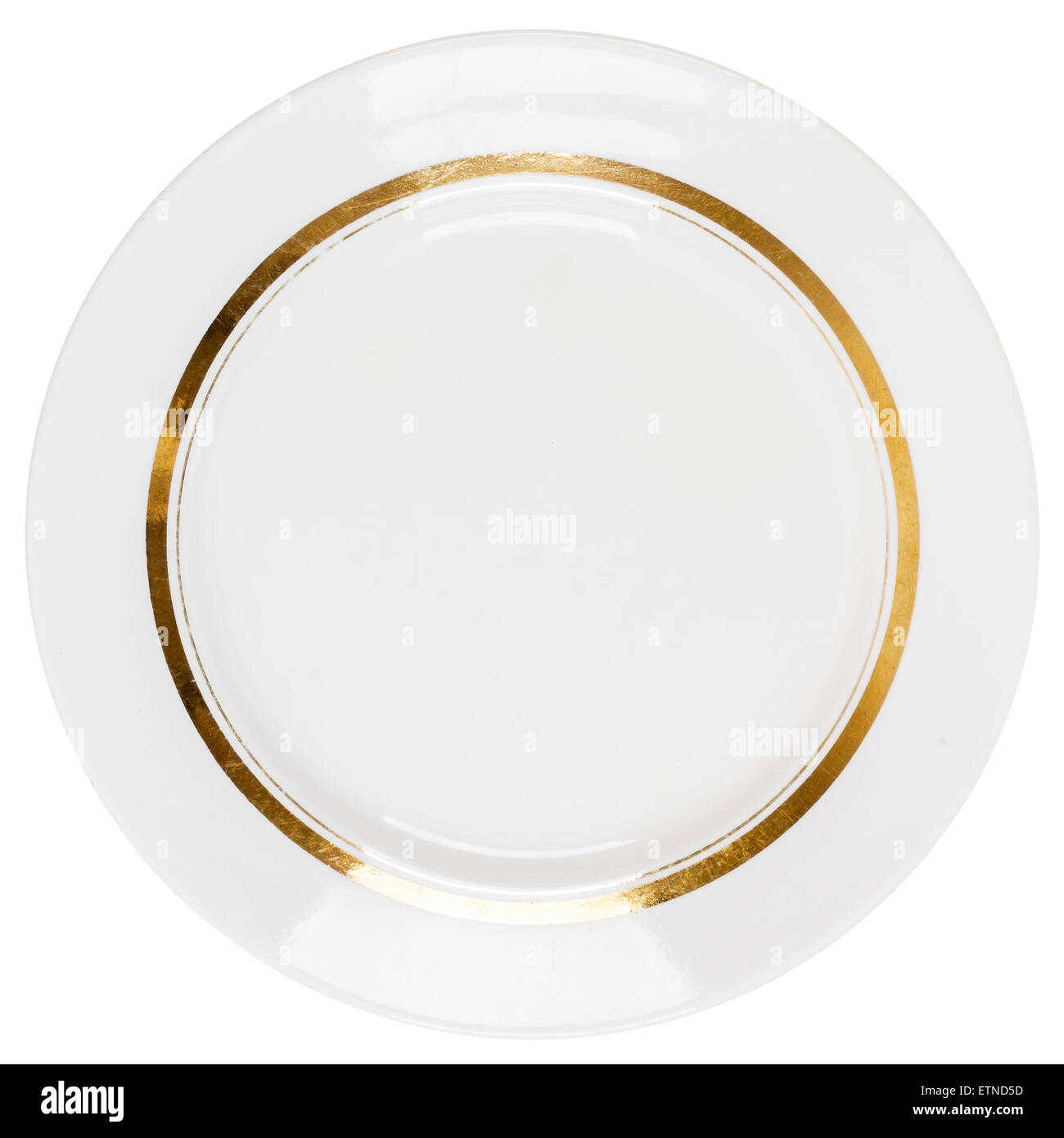 Old plate made in Soviet Union isolated on white background Stock Photo ...